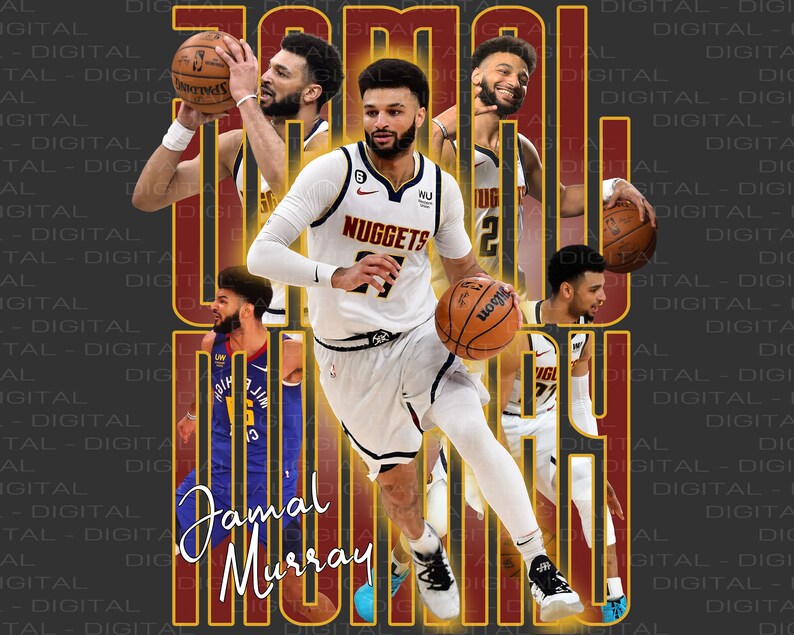Jamal Murray | Denver Design | Digital Design | Basketball T-shirt ...