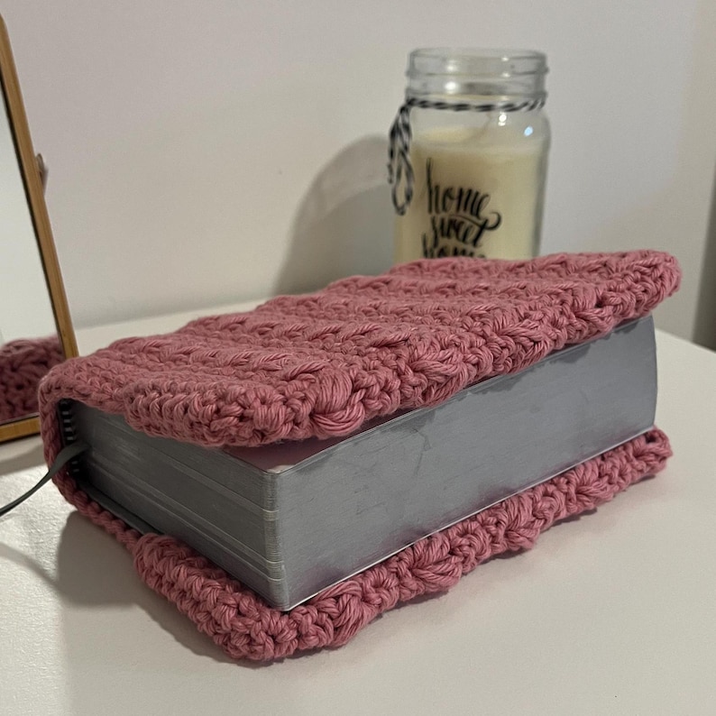 Padrão de crochê em PDF (inglês), capa de livro em crochê, qualquer tamanho de livro, tutorial ...