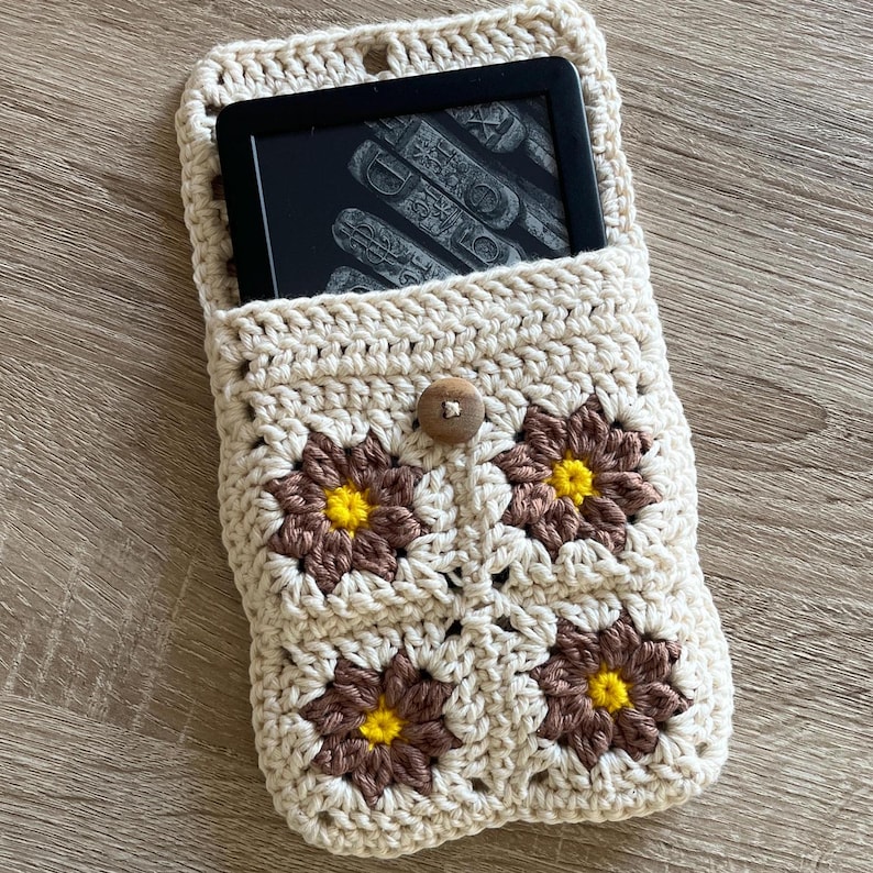 CROCHET PDF PATTERN (english), E-reader Cover, E-reader Sleeve, E-reader Case, Tutorial, Digital ...