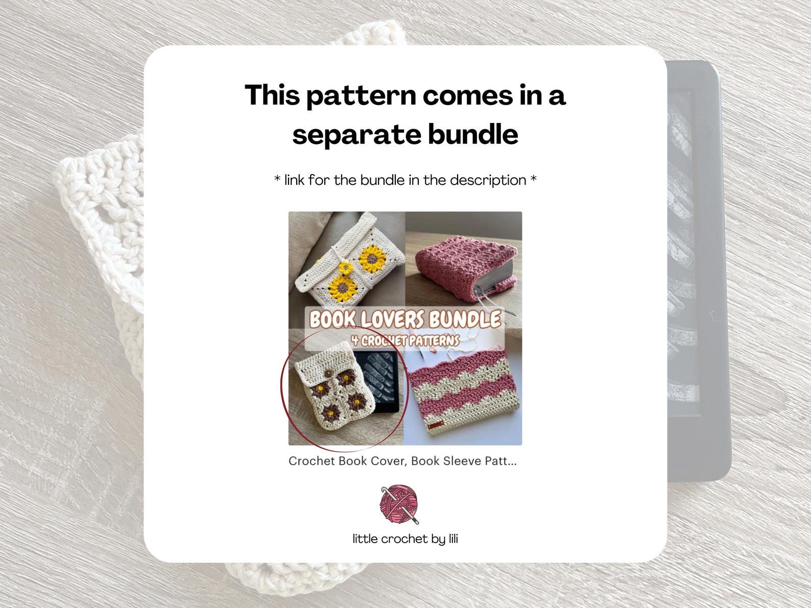 CROCHET PDF PATTERN (english), E-reader Cover, E-reader Sleeve, E ...