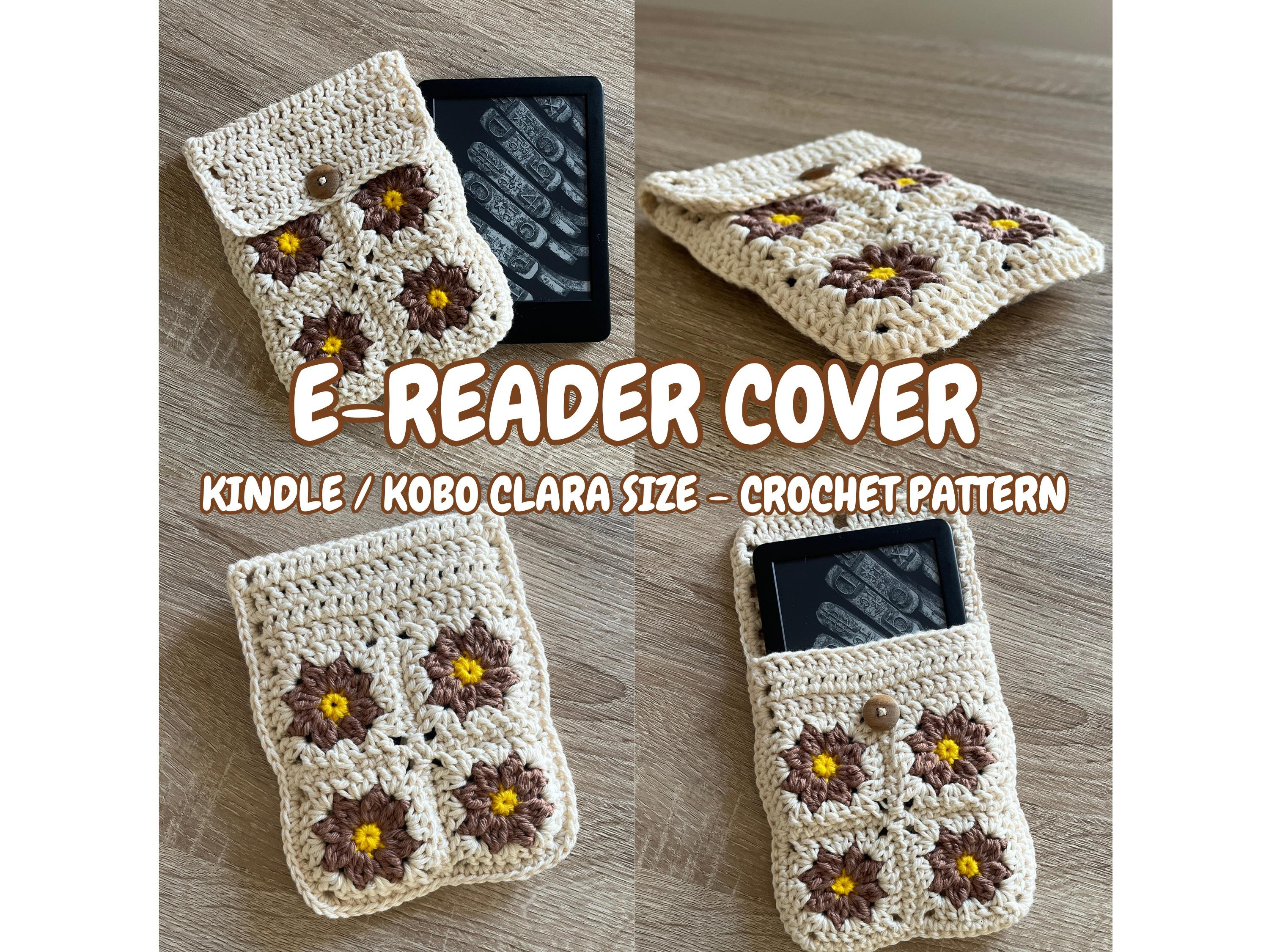 CROCHET PDF PATTERN (english), E-reader Cover, E-reader Sleeve, E-reader Case, Tutorial, Digital ...