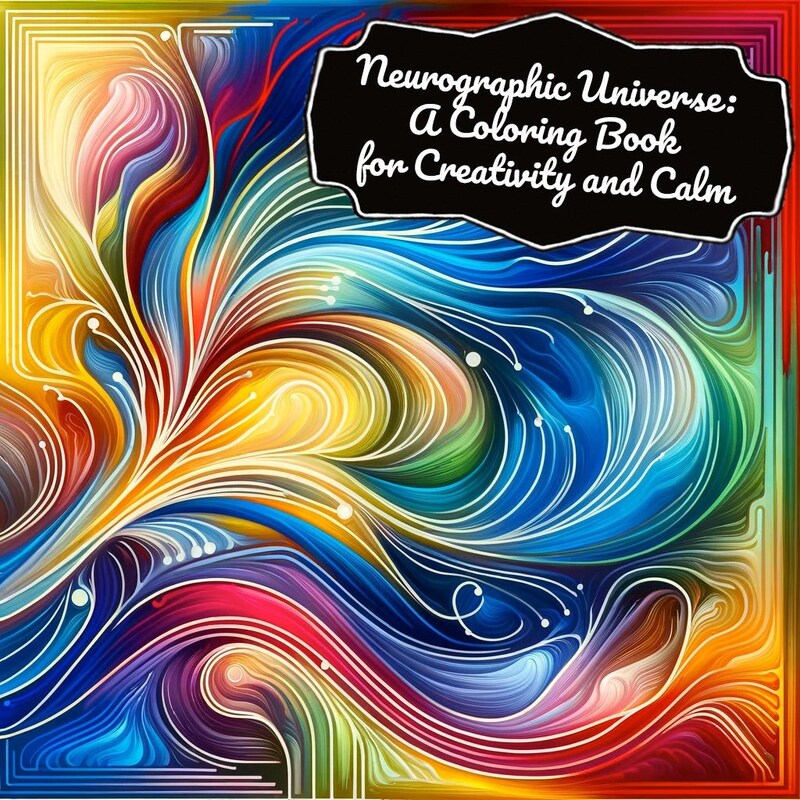 Neurographic Coloring Pages - Etsy