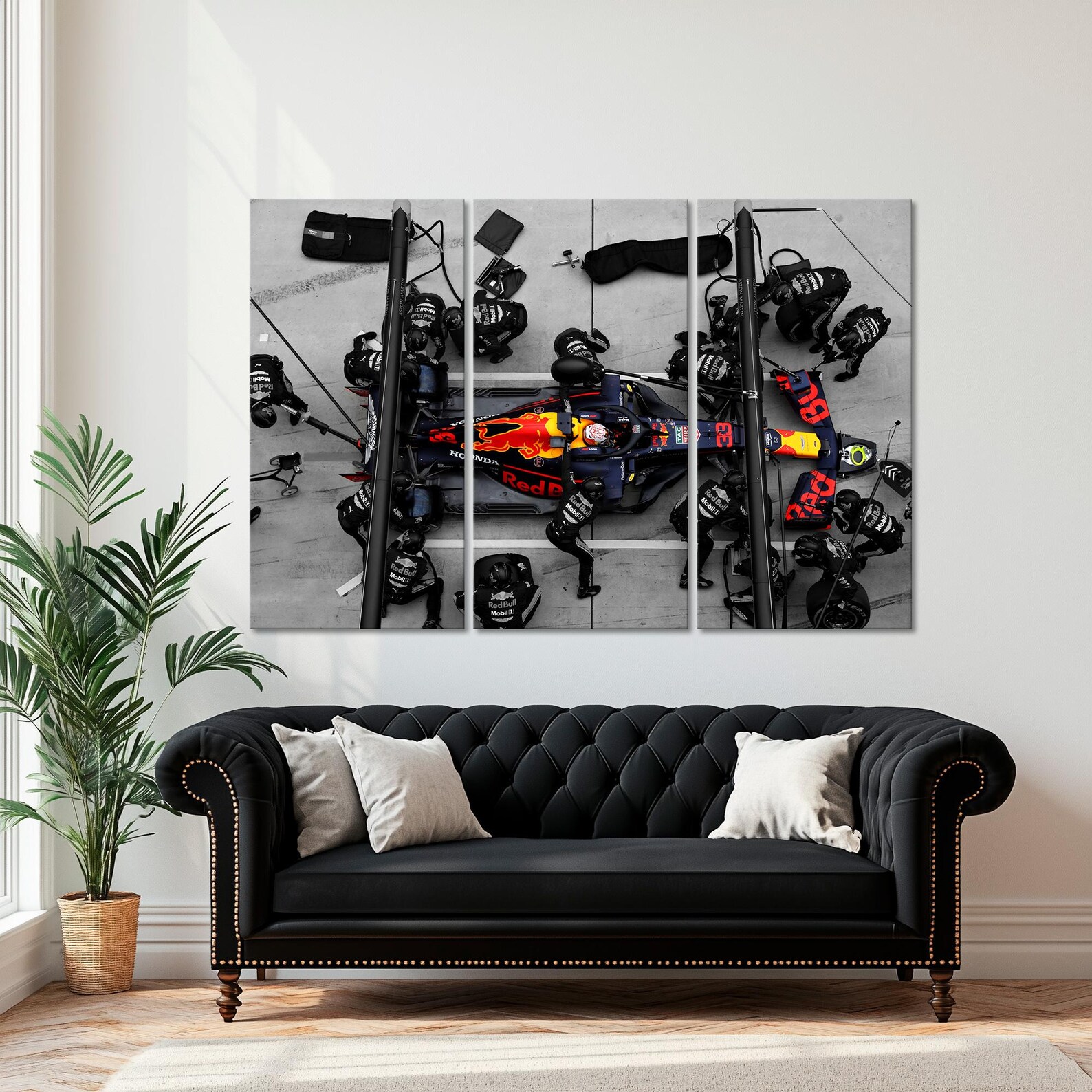 Formula 1 Canvas Wall Art | F1 Racing Pit Stop Print | Man Cave ...