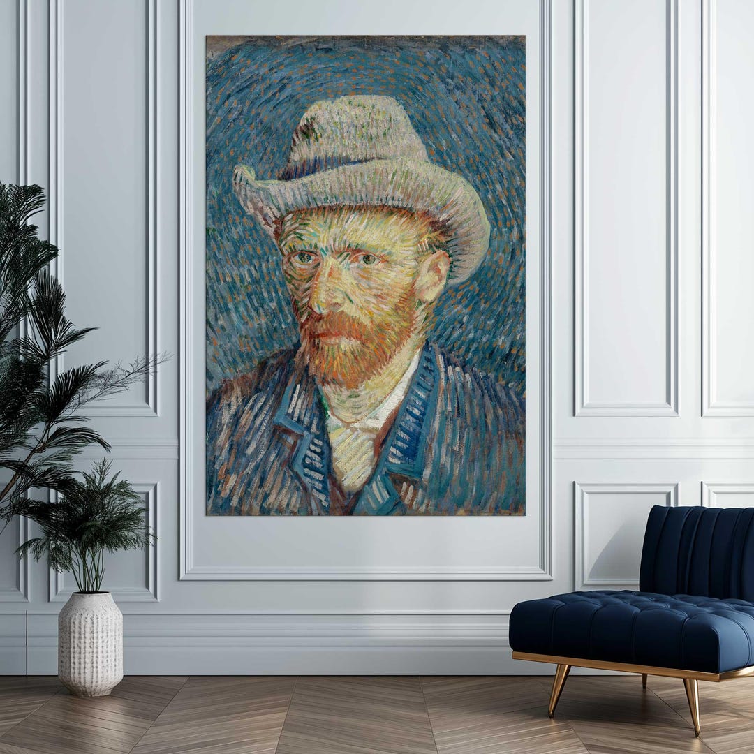 Van Gogh Self-portrait Canvas Wall Art | Classic Fine Art Print | Ready ...