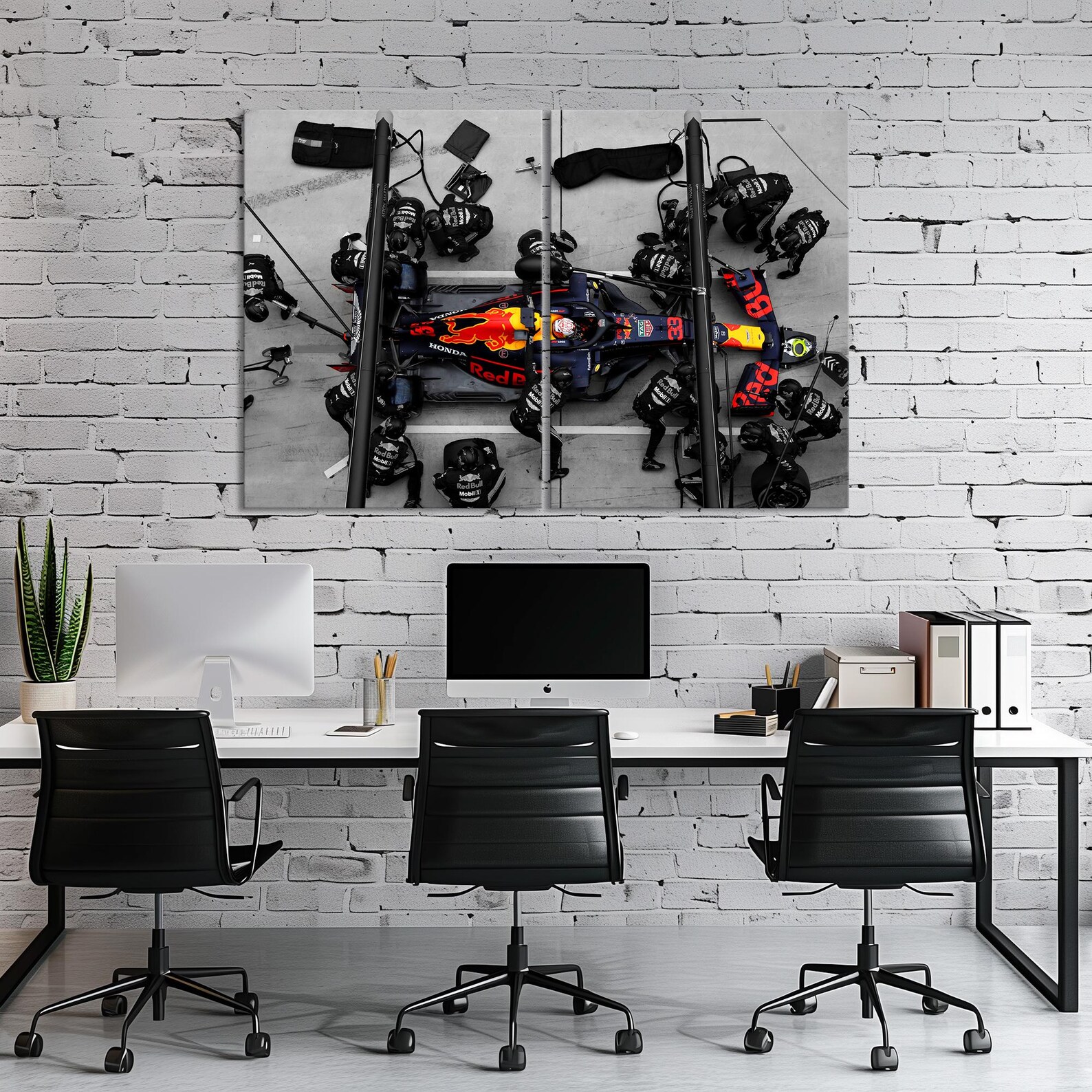 Formula 1 Canvas Wall Art | F1 Racing Pit Stop Print | Man Cave ...