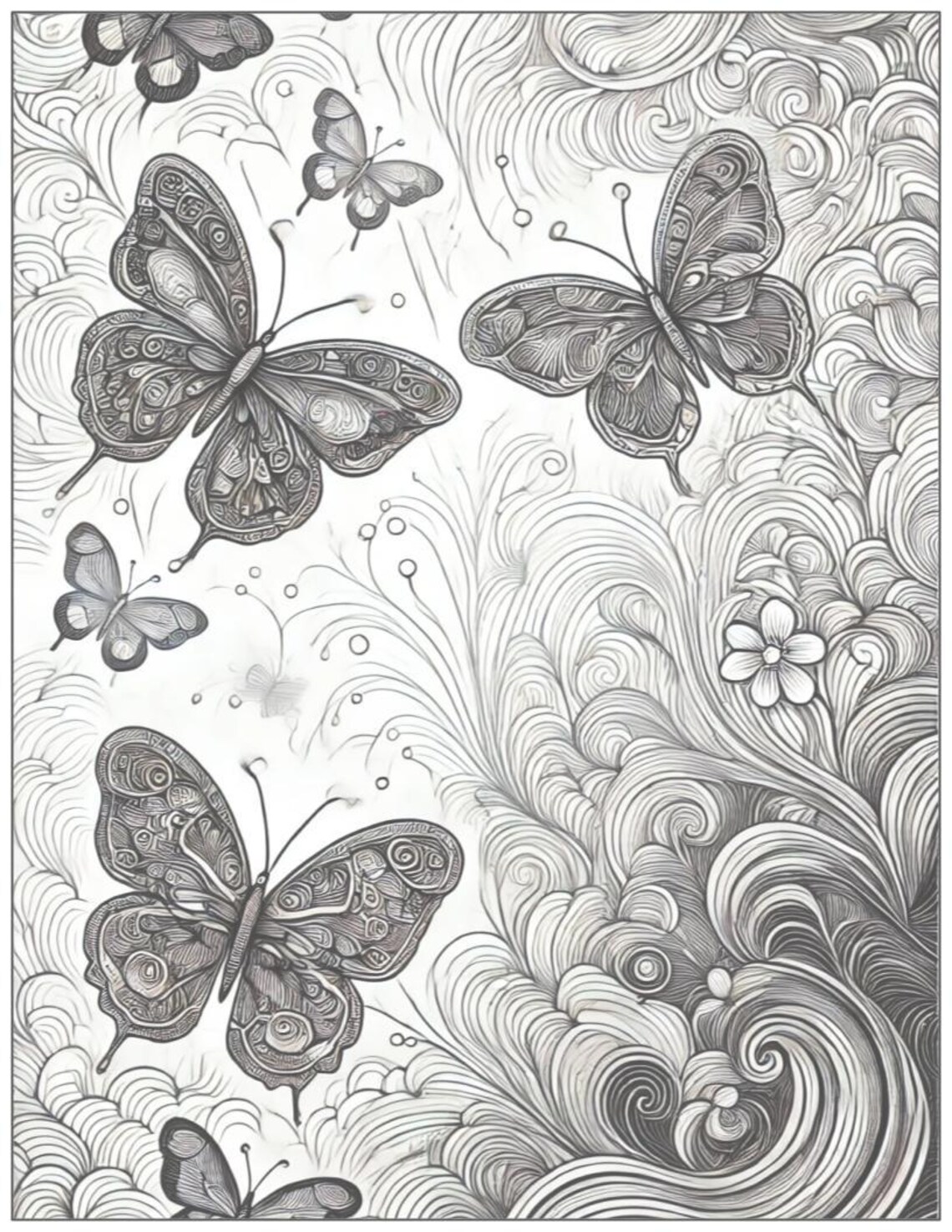 Butterfly Dreams: A Neurographic Coloring Book - Etsy