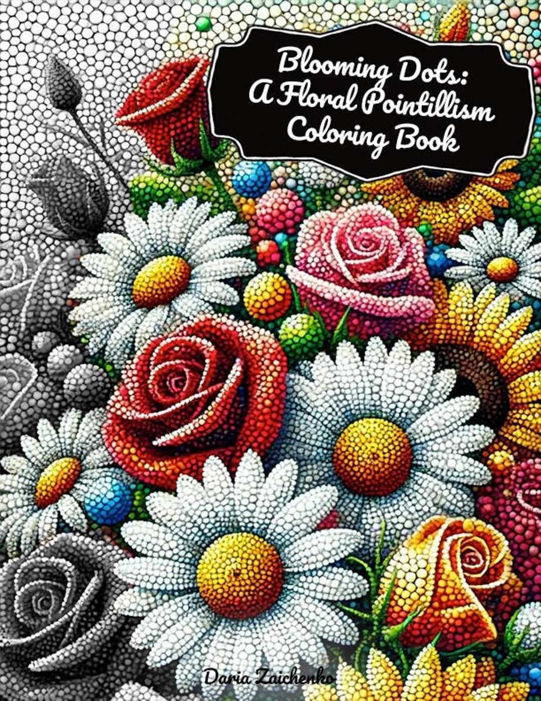 Blooming Dots: A Floral Pointillism Coloring Book - Etsy