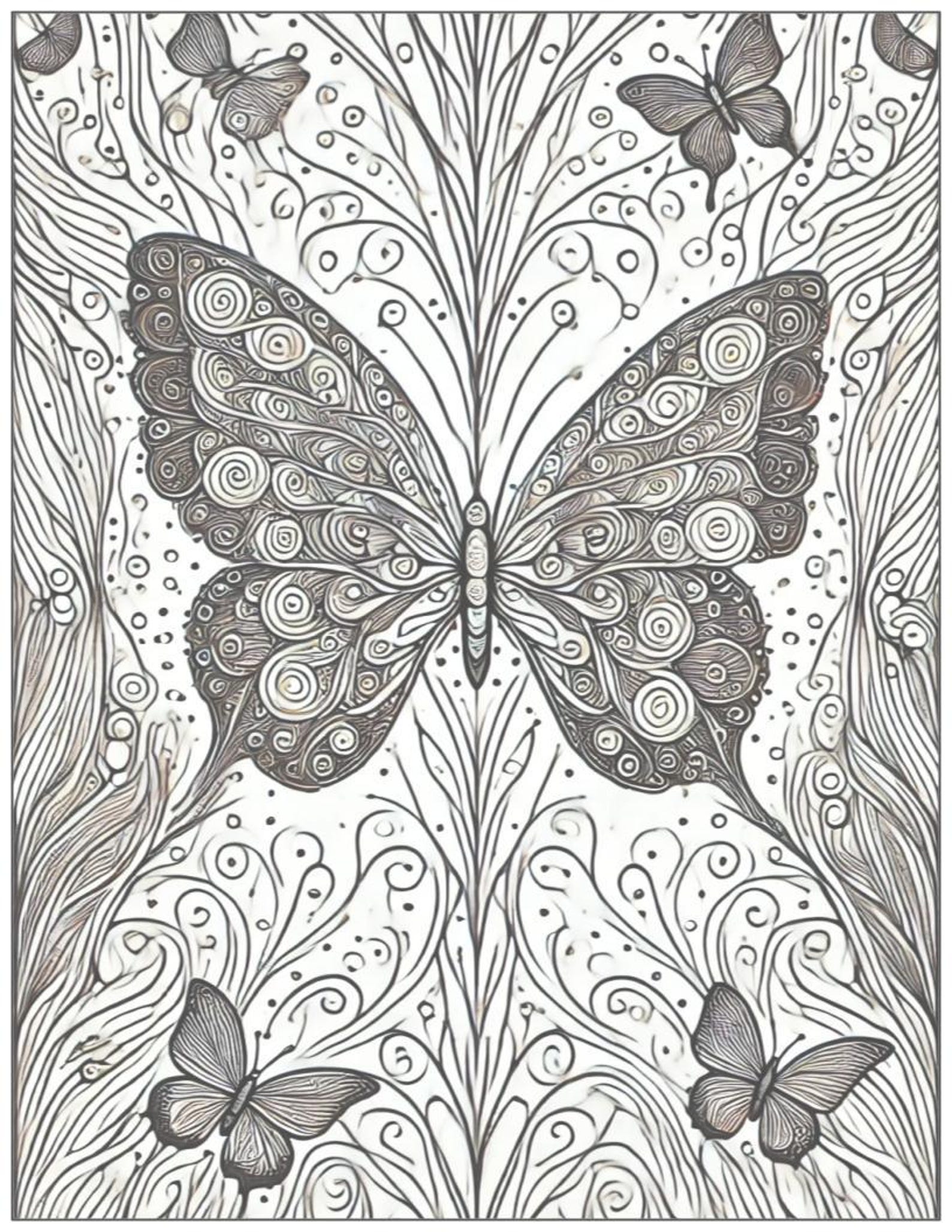 Butterfly Dreams: A Neurographic Coloring Book - Etsy
