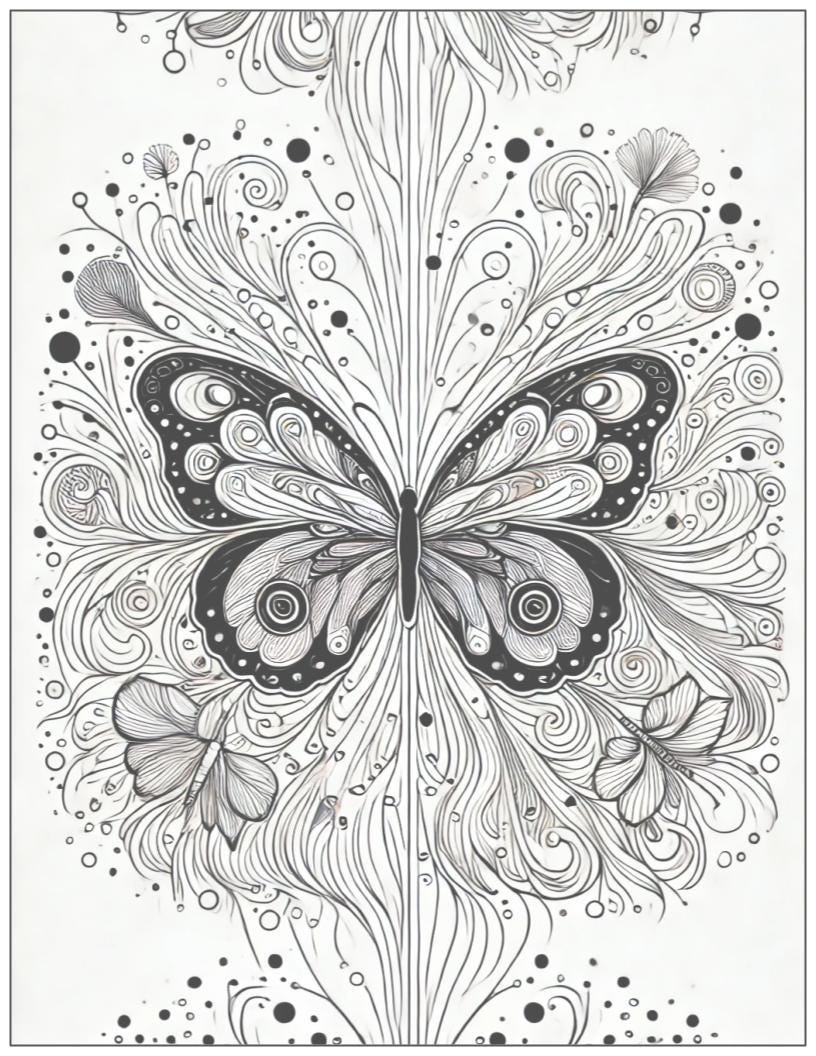 Butterfly Dreams: A Neurographic Coloring Book - Etsy