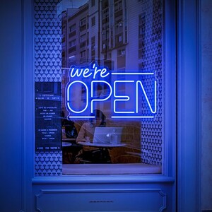 Open Neon Sign - Etsy