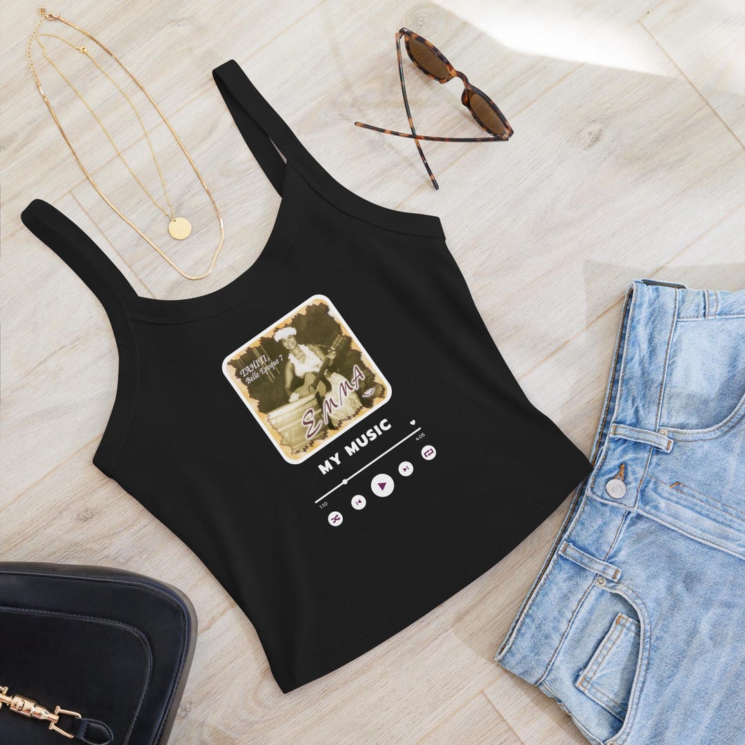 Emma Mariteragi Album Cover Tank Top - Tahitian Music, Heiva Dance - Etsy