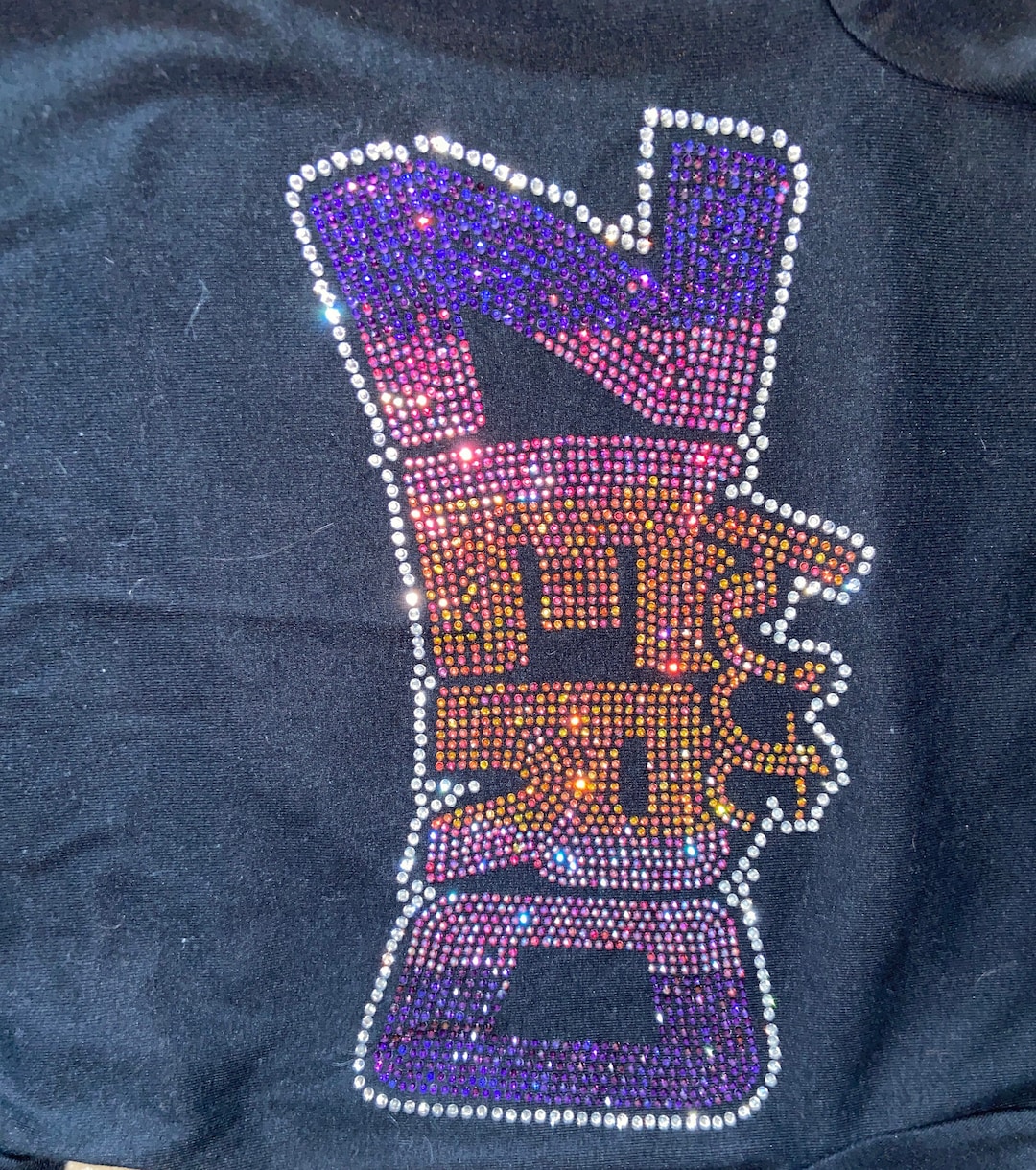 Hit Zero Rhinestone Cheer Template - Etsy