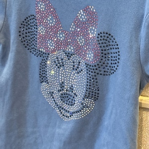 Minnie Mouse Rhinestone - Etsy
