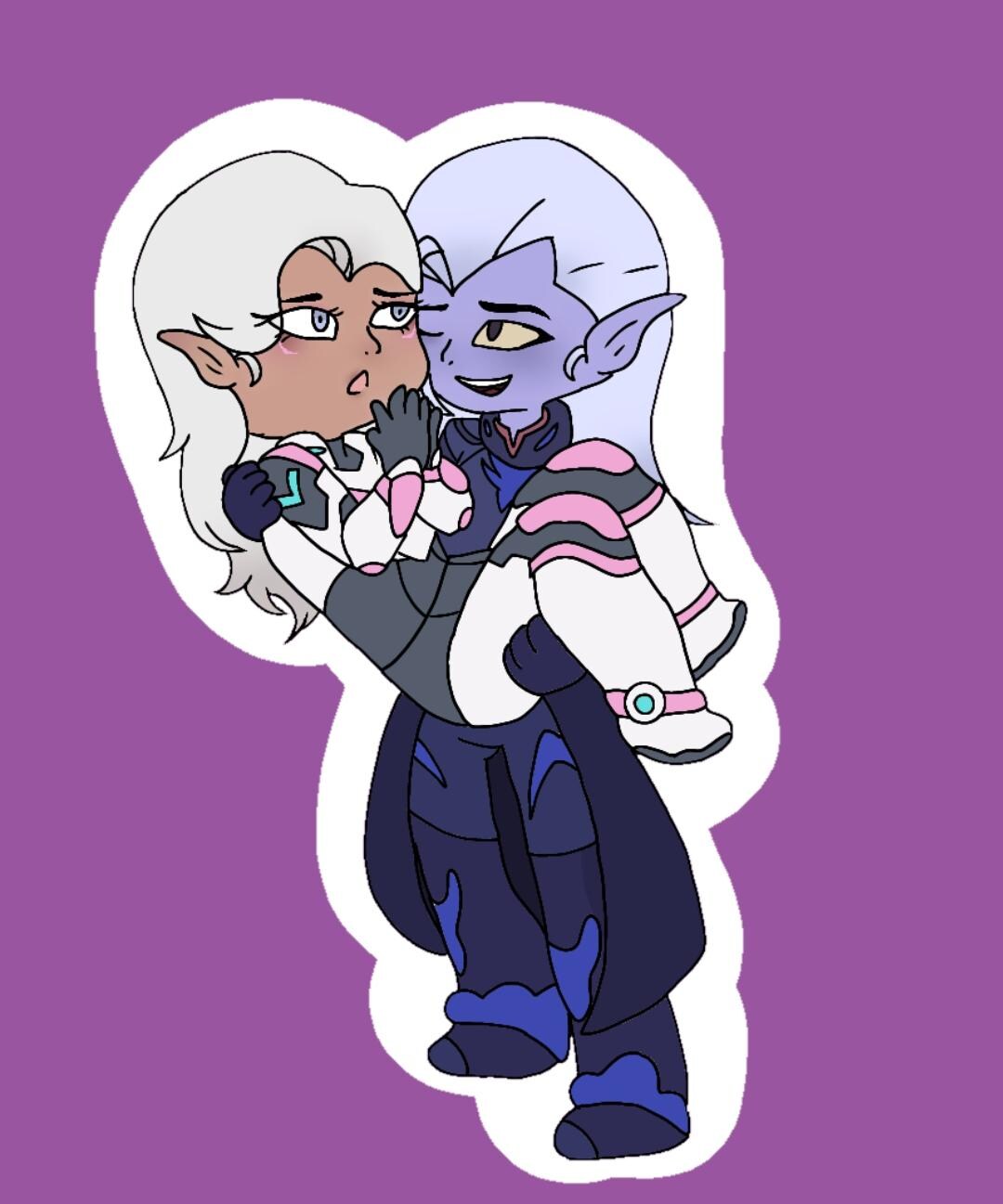 Allura and Lotor Sticker - Etsy