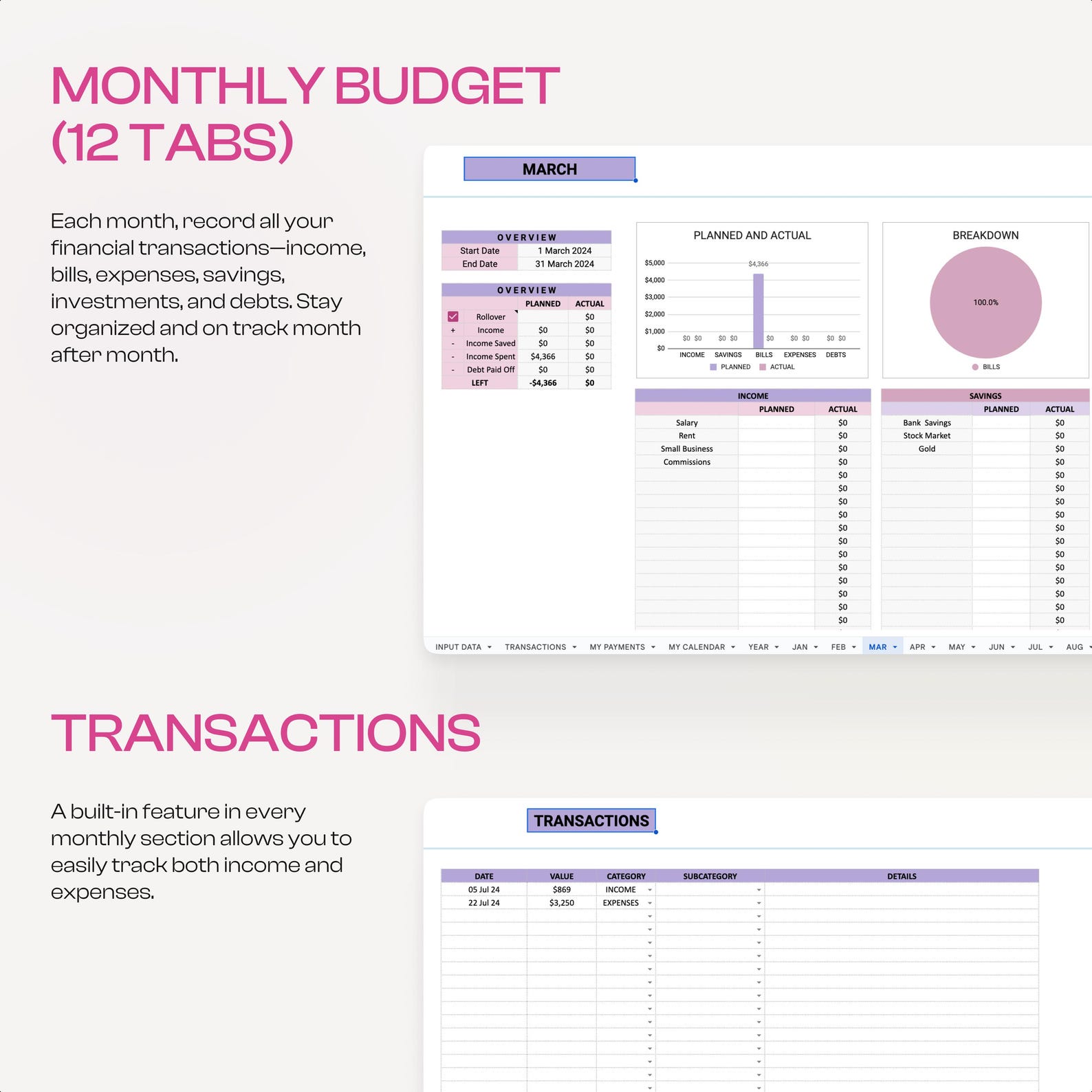 Budget Spreadsheet Template Bookkeeping Spreadsheet Google Sheets ...