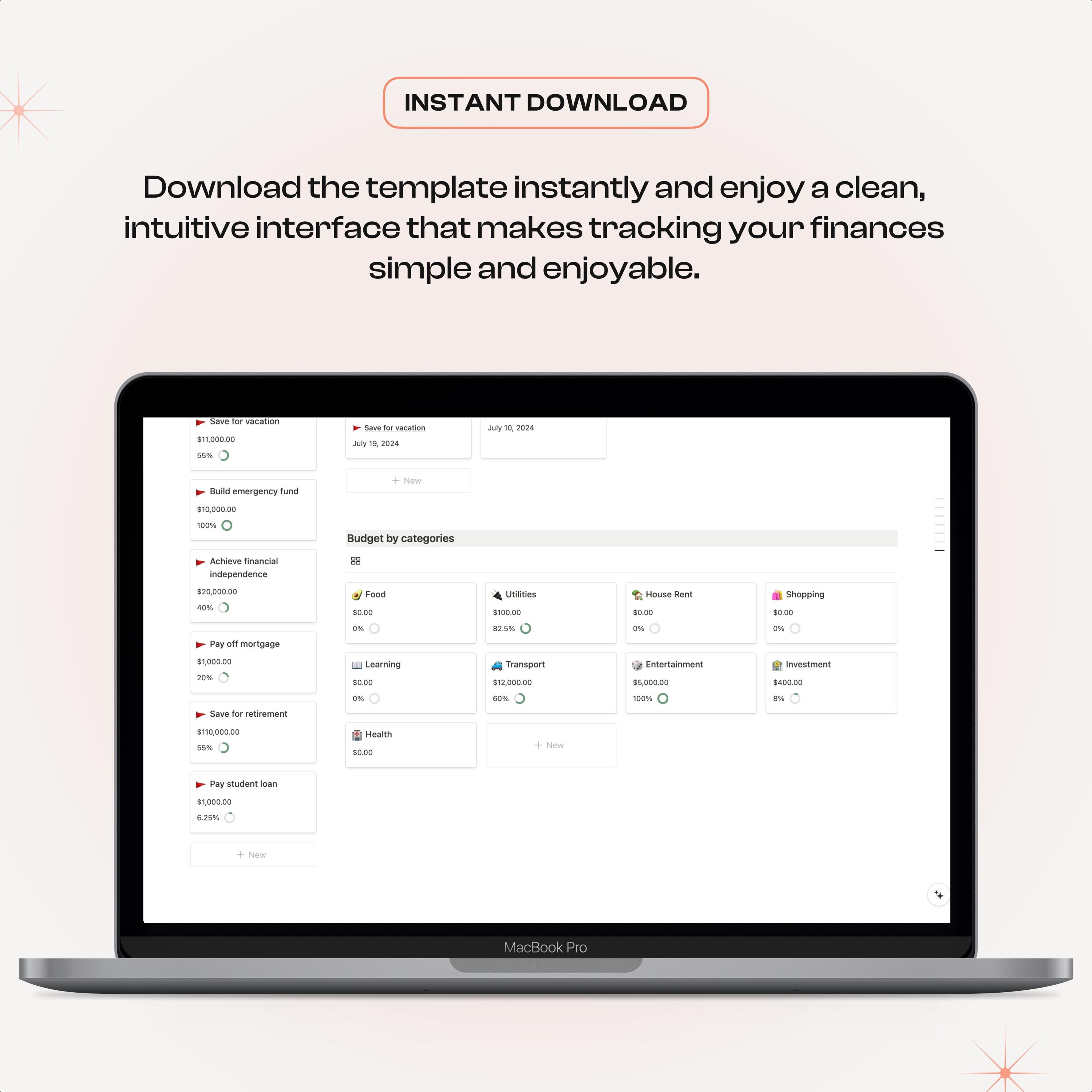 Income and Expense Tracker Notion Bill Tracker Financial Planner ...