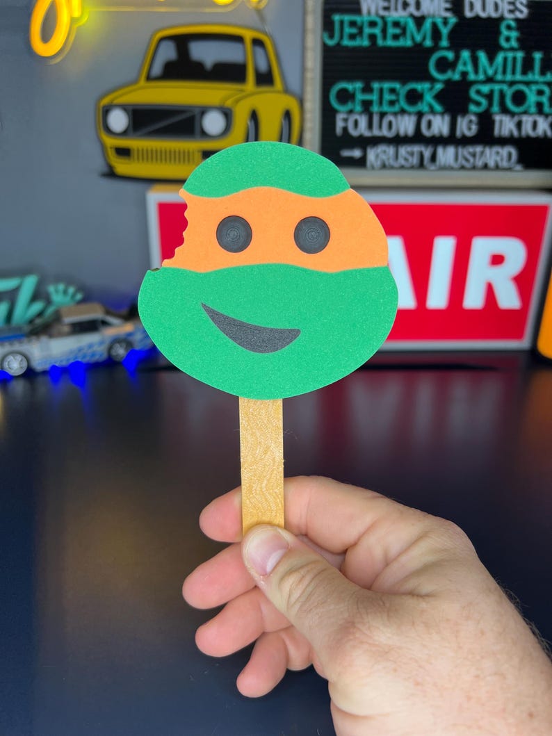 3D Printed TMNT Popsicle Magnet - Etsy