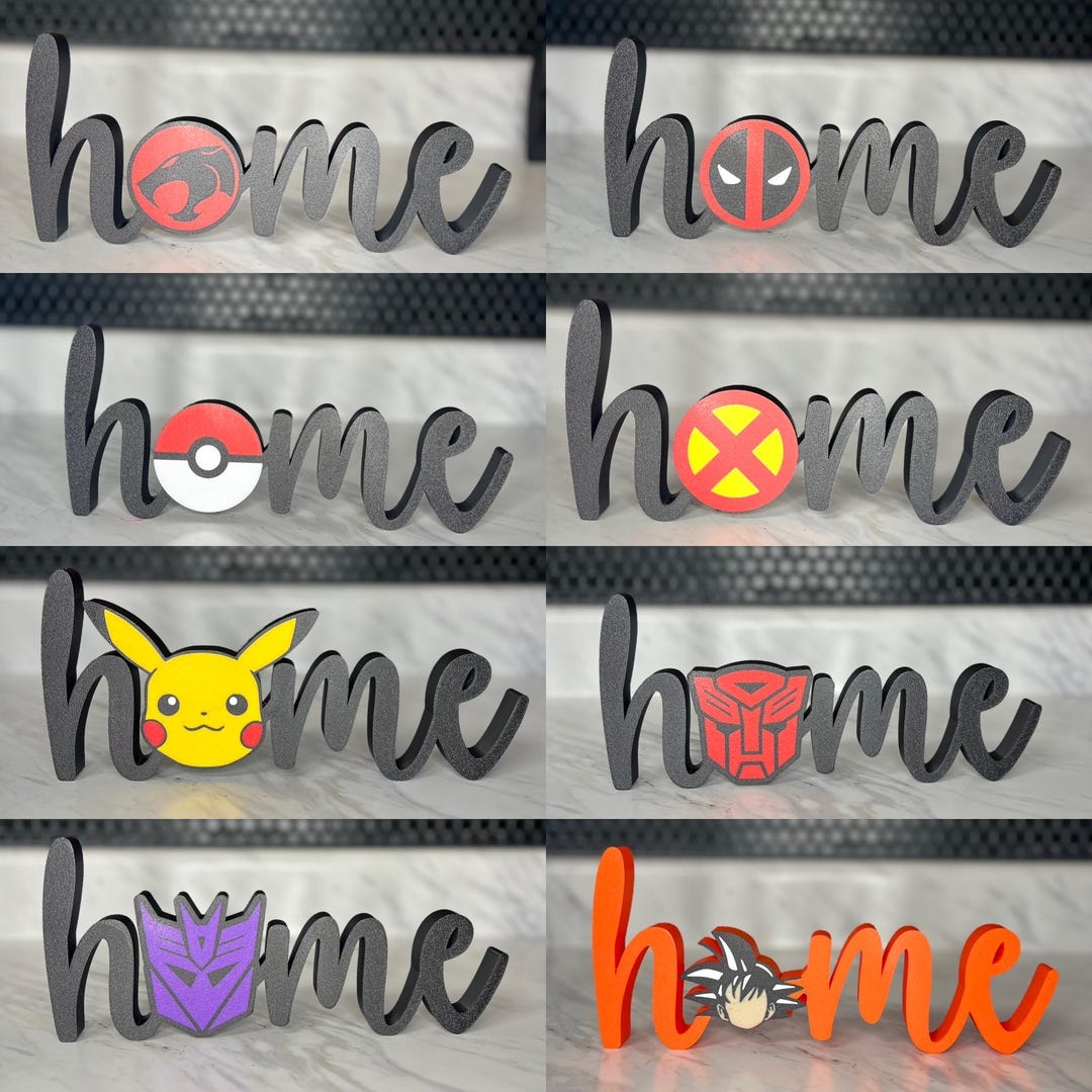 3D Printed Home Signs - Etsy