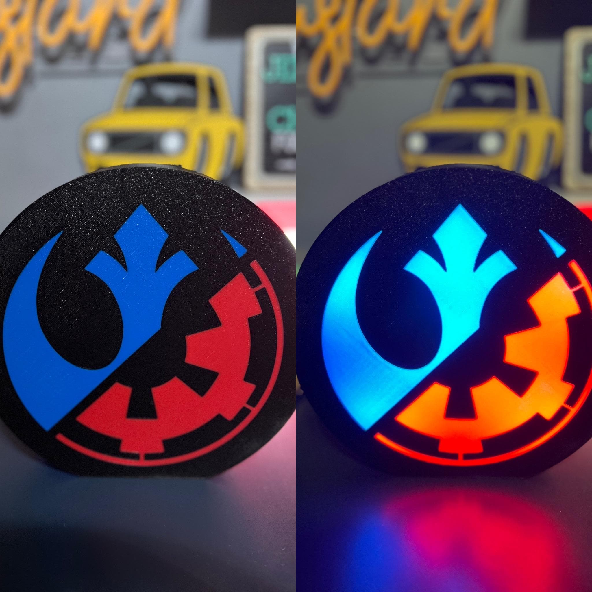 3D Printed LED Light Boxes - Etsy