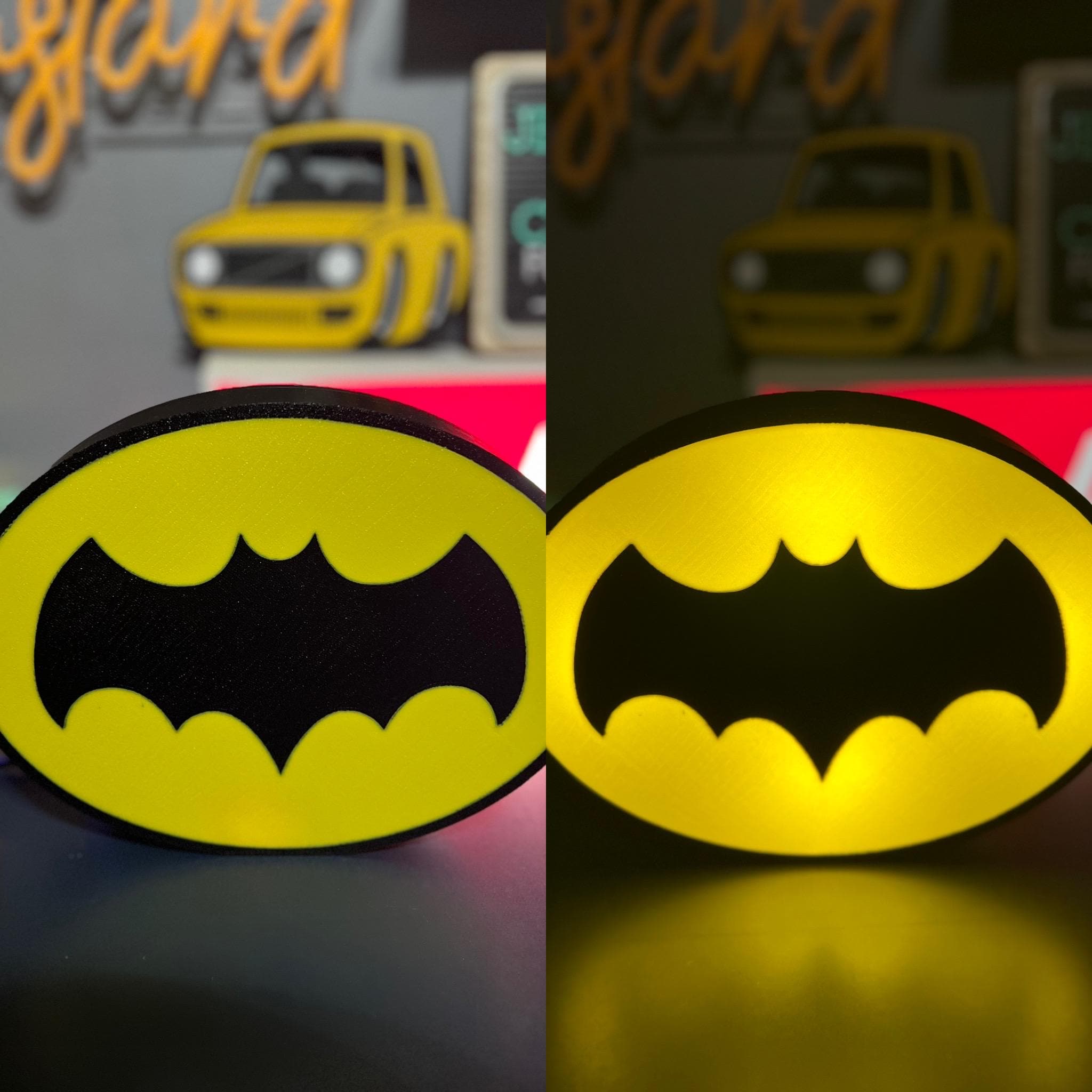 3D Printed LED Light Boxes - Etsy