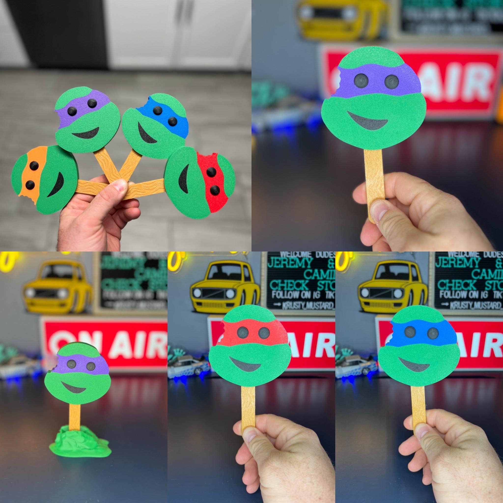 3D Printed TMNT Popsicle Magnet - Etsy