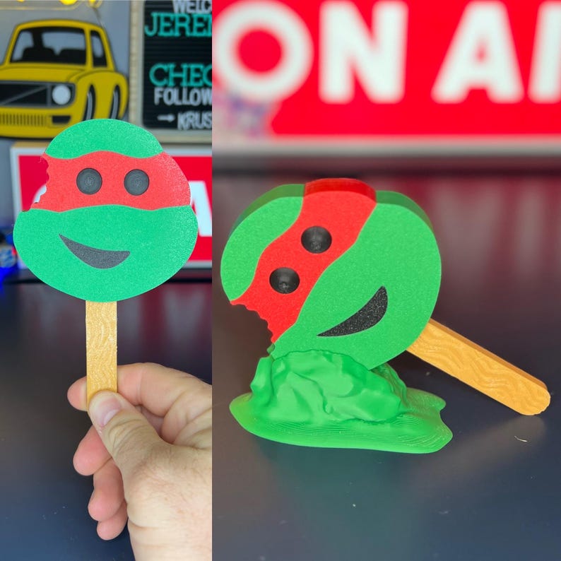 3D Printed TMNT Popsicle Magnet - Etsy