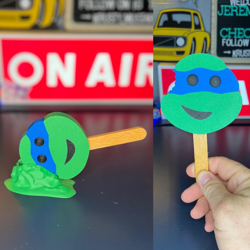 3D Printed TMNT Popsicle Magnet - Etsy