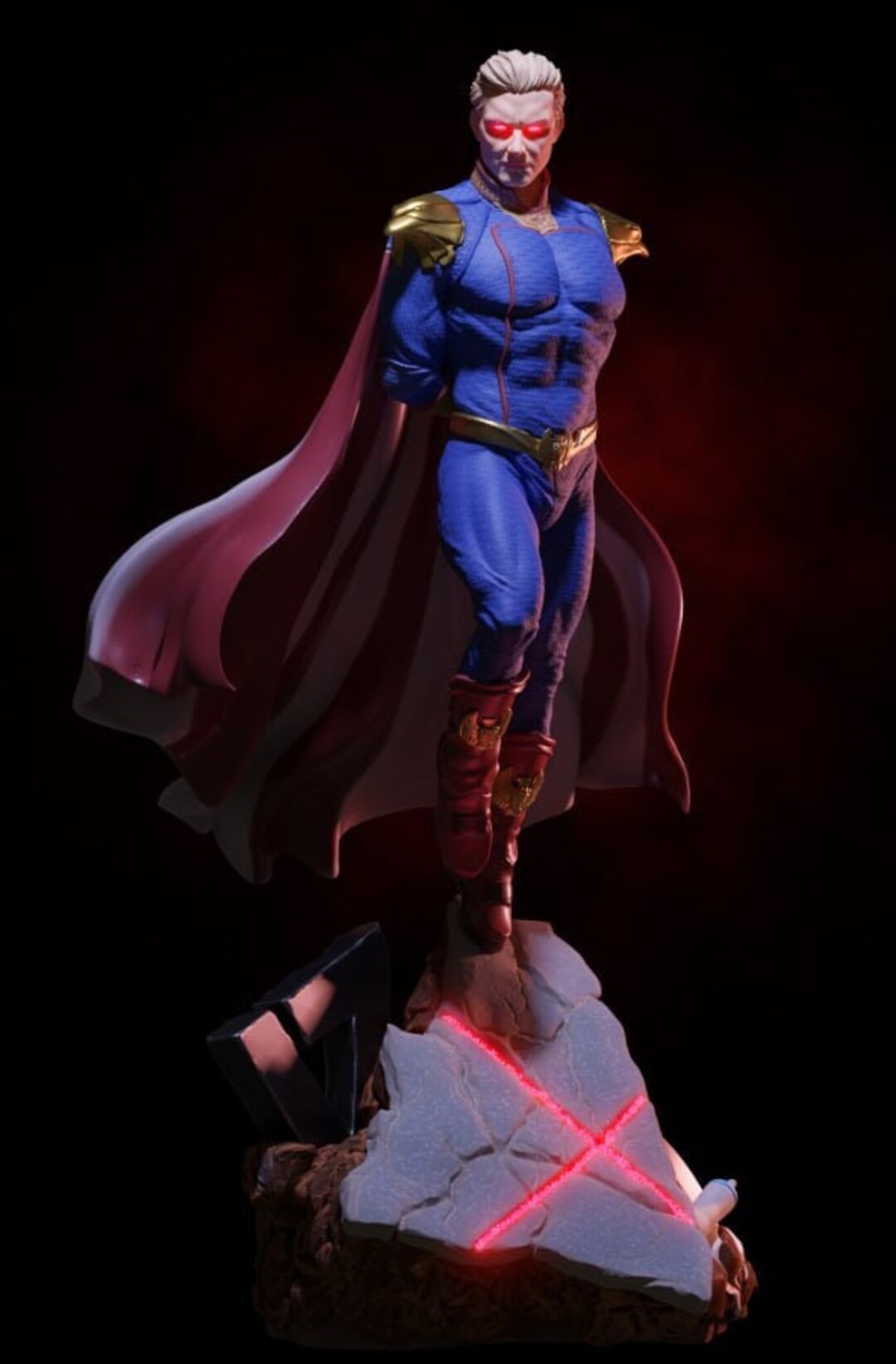 STL File of Homelander the Boys Diorama Statue, STL File of 3D Digital ...