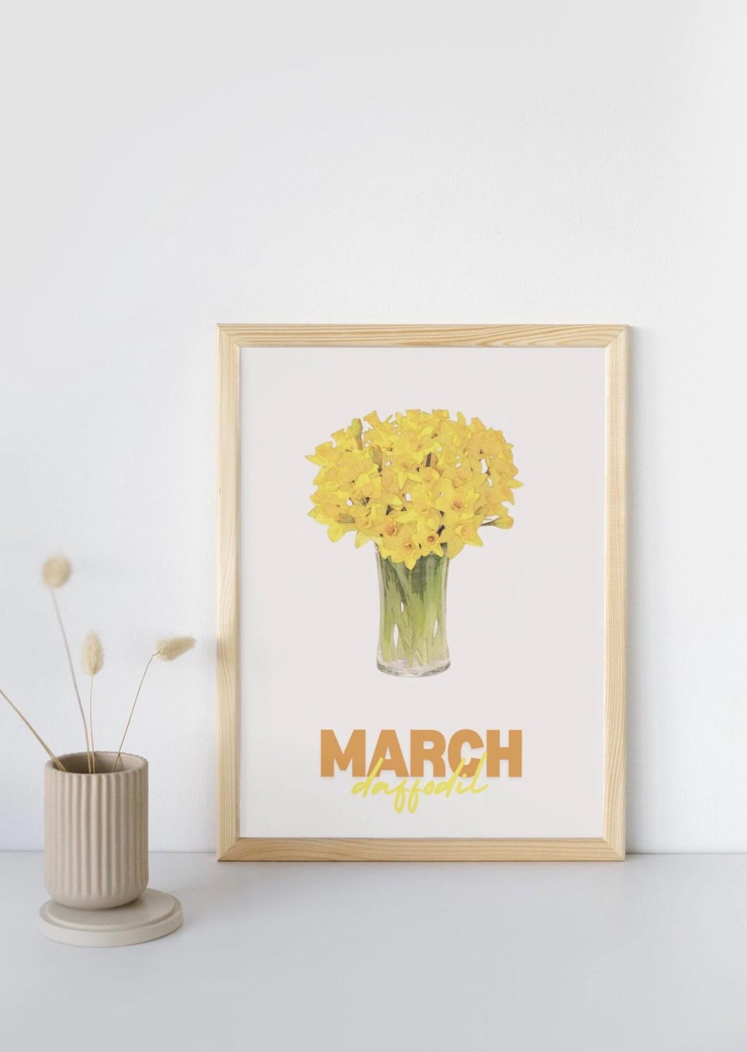 March Birth Flower Poster Daffodil , March Birthday Daffodil Bouquet ...