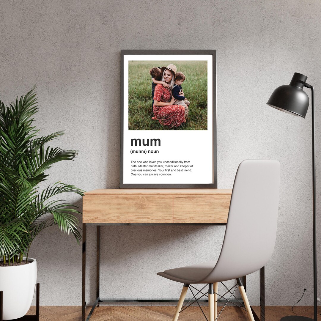 Mum Definition Quote, Mum Quote Print, Customizable Mom Gift, Mothers ...