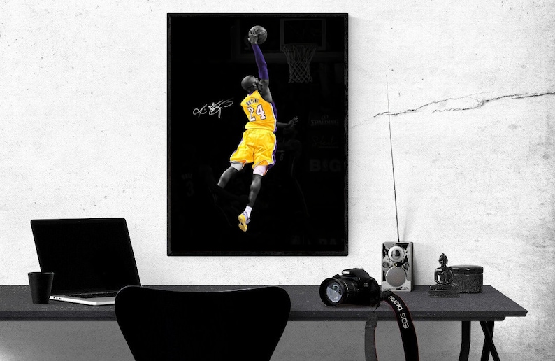 Kobe Bryant Poster as Digital Download Only Poster for Living Room or ...