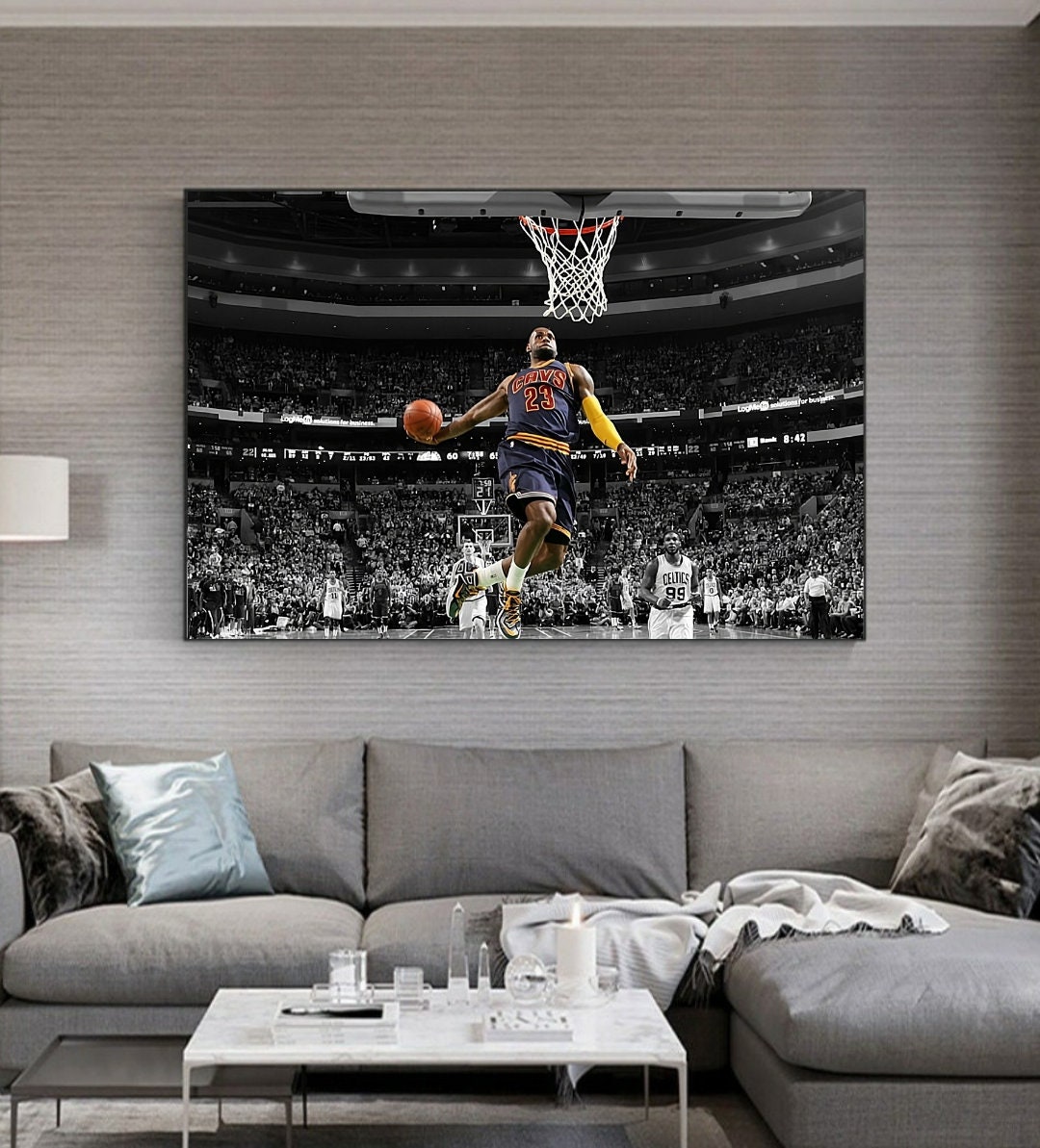 Lebron James Poster as Digital Download Only Poster for Living Room or ...