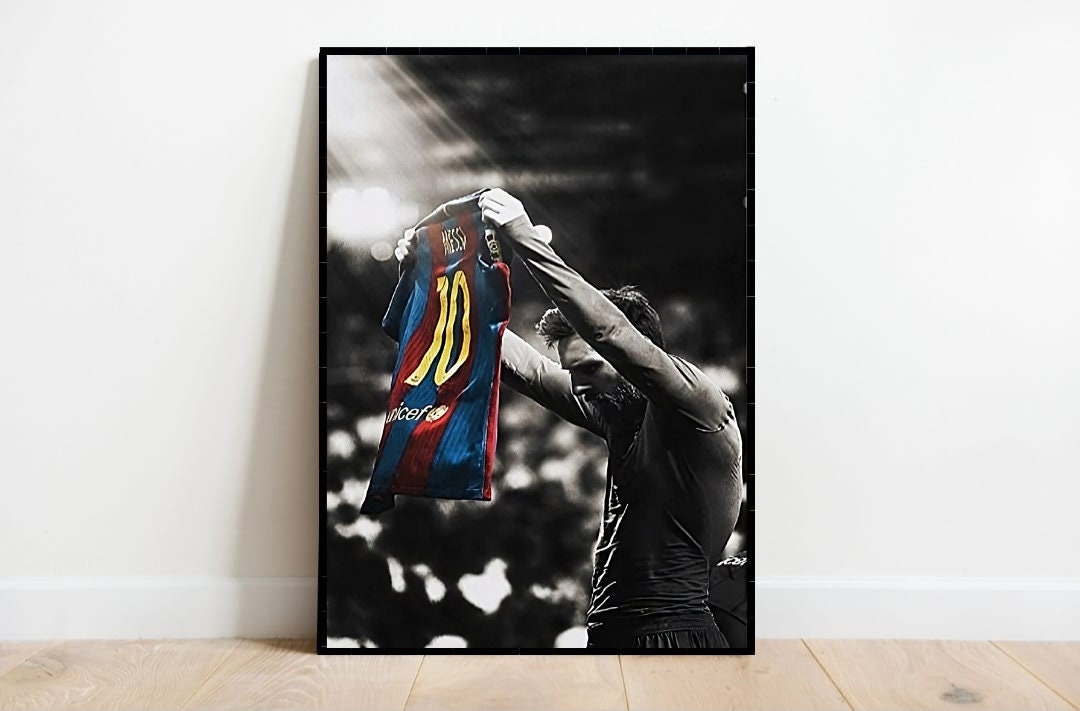 Lionel Messi Poster as Digital Download Only Poster for Living Room or ...