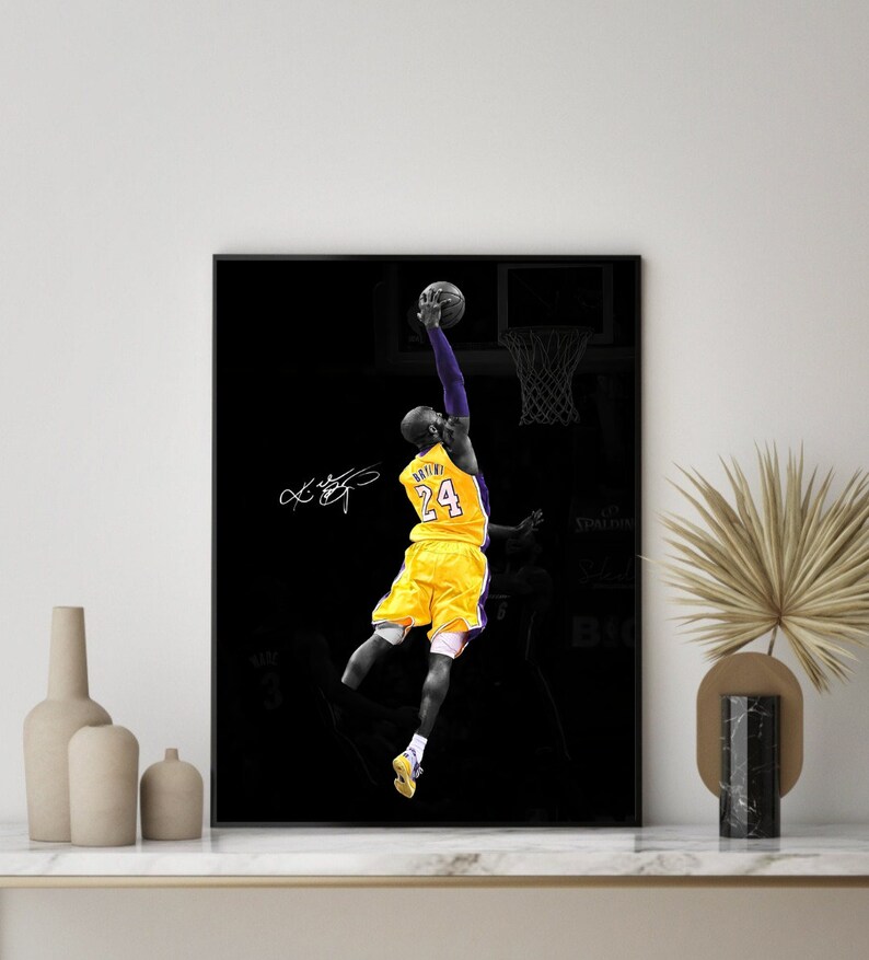 Kobe Bryant Poster as Digital Download Only | Poster for Living Room or ...