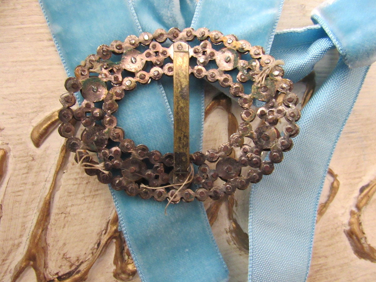 Cut Steel Studded Victorian Buckle Repurpose Reuse Jewelry Making - Etsy