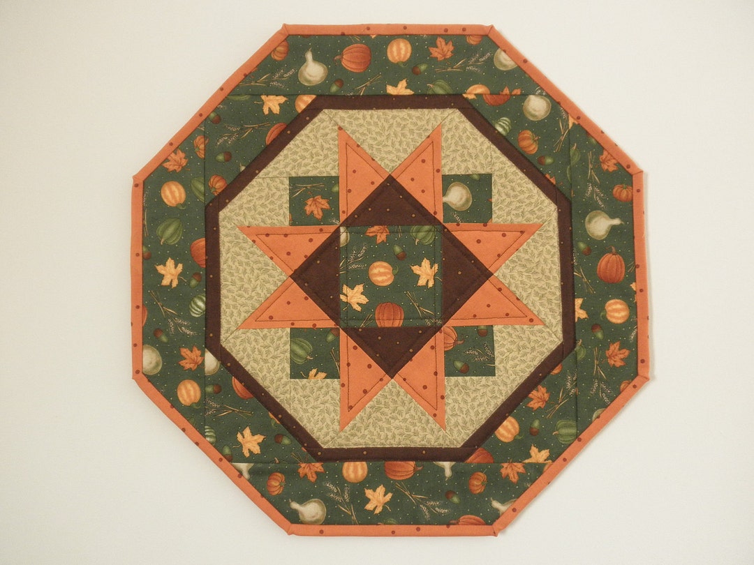 Quilted Star Table Topper (TGTT09) Fall - Etsy