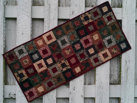 Quilted Table Runner UNTR11 Pine Trees - Etsy