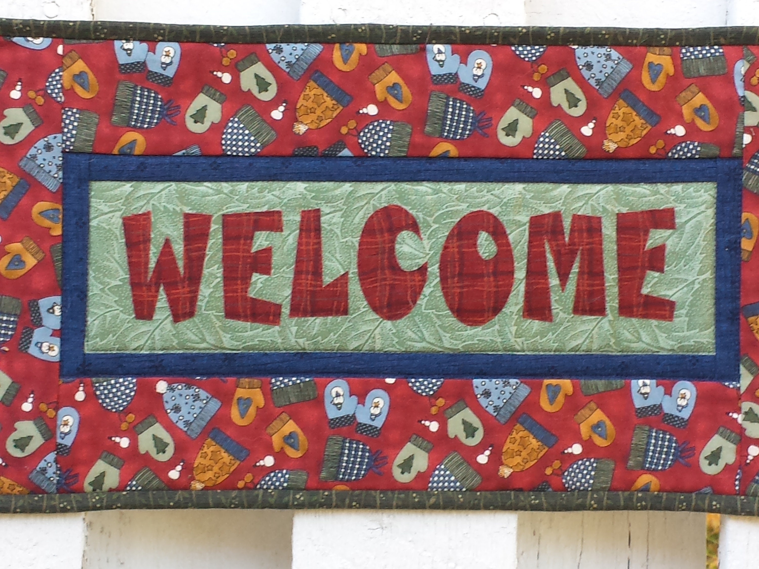 Quilted Welcome Wall Hanging XWL04 Winter - Etsy Canada
