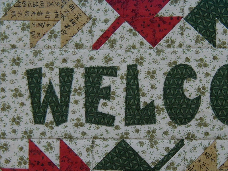 Quilted Welcome Wall Hanging TGWL02 Maple Leaves - Etsy