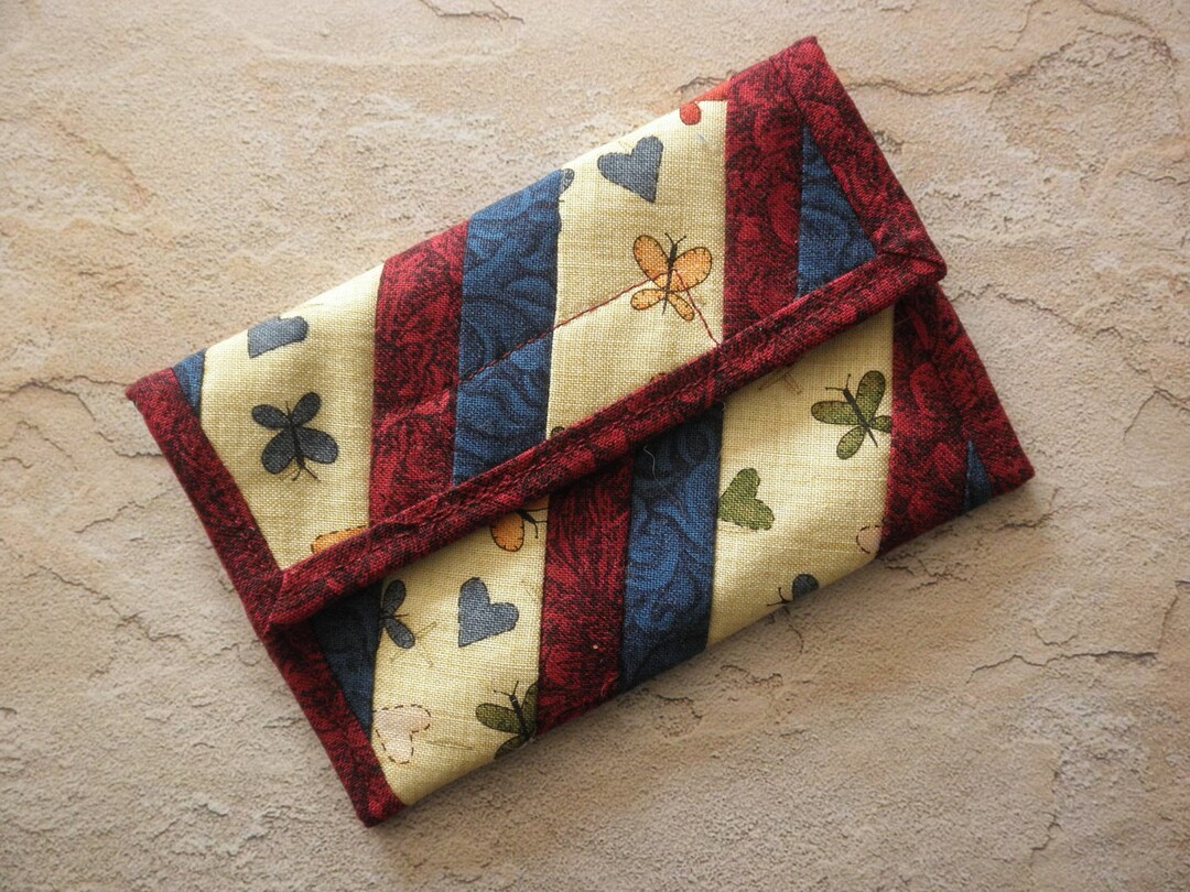 Quilted Coin Purse (CP074) Butterflies - Etsy