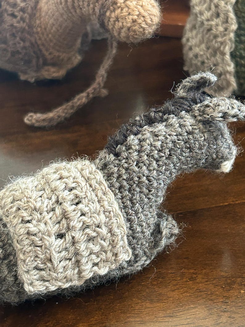 Crocheted Rustic Nativity Set 15 Piecesfree SHIPPING - Etsy