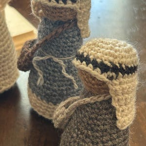 Crocheted Rustic Nativity Set 15 Piecesfree SHIPPING - Etsy