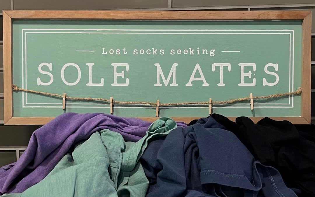 Laundry & Sole Mates Double Sided Sign - Etsy