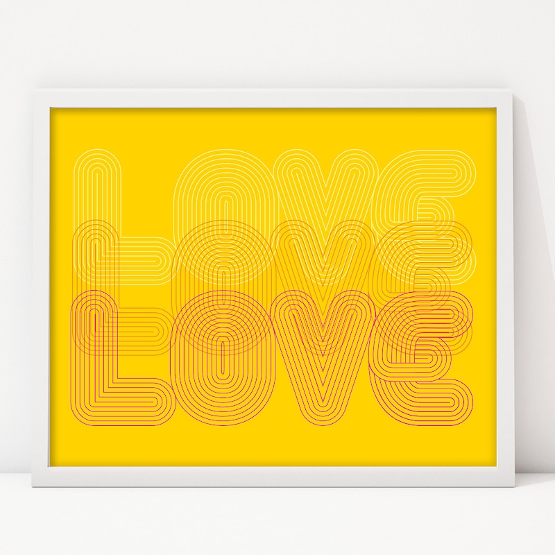 Love Print - Etsy