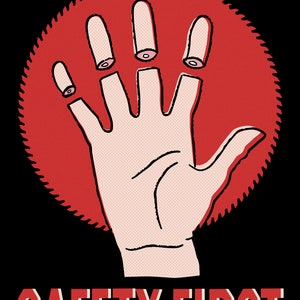 Retro Work Safety Poster, Woodshop Print, Funny Dad Gift - Etsy