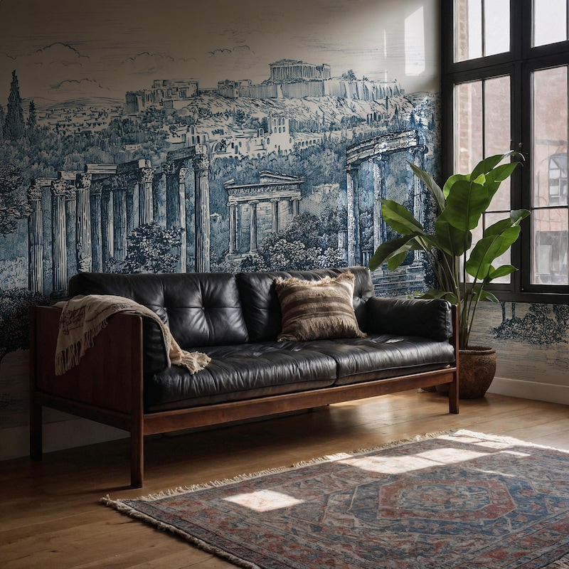 Wallpaper Mural Ancient - Etsy