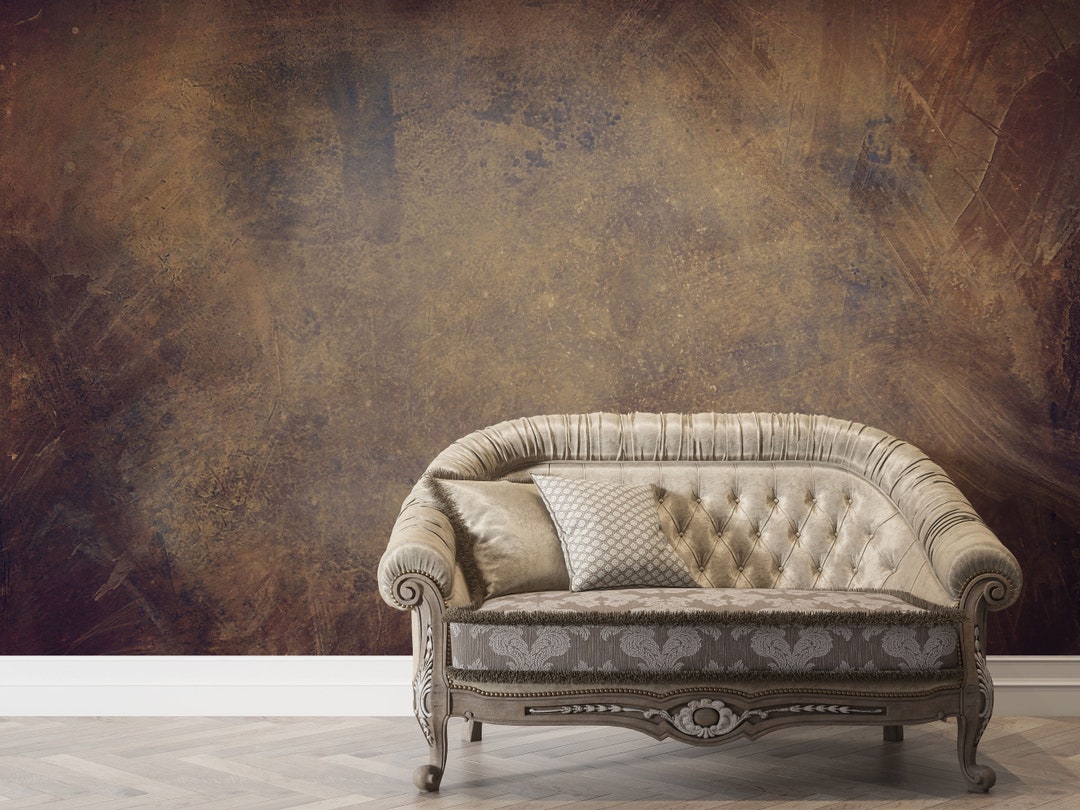 Concrete Texture Wallpaper Mural: Rusty Overlay, Peel and Stick - Etsy