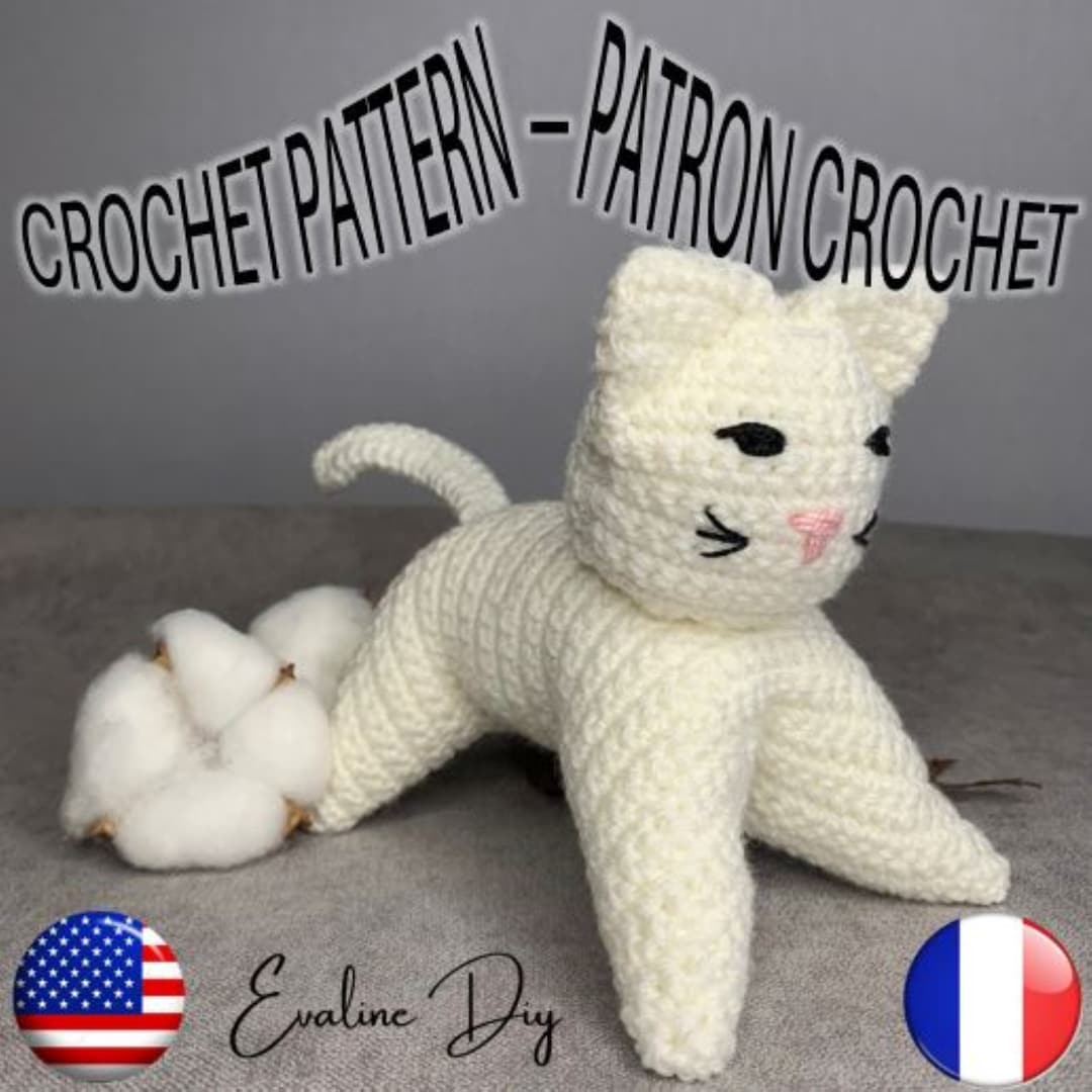 Beginner Amigurumi Pattern / Easy Crochet Cat / Easy Cat Pattern ...