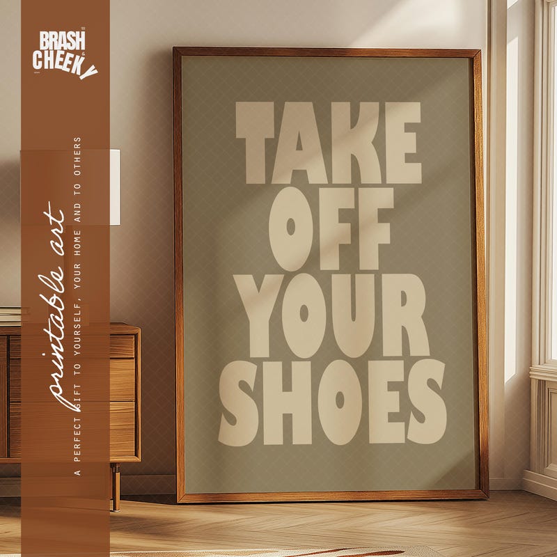 Shoes off Printable - Etsy