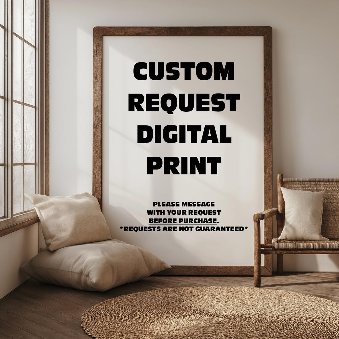 Custom Art PRINTABLE, Personalized Digital Print, Custom Poster Gift ...